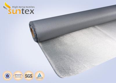 China Fireproof PU Coated Fiberglass Fabric one Sided For Expansion Joint for sale