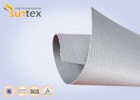 China Silicone Coated Fiberglass Fabric 400 g/sqm -50C to 500C Temperature Resistant for sale
