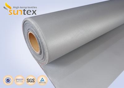 China 1.6mm Silicone Coated Fiberglass Fabric for welding drapes and Removable Insulation Cover for sale