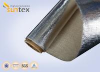 China Heat Reflective 18 Micron Aluminum Foil Coated Fiberglass Insulation Fabric for sale