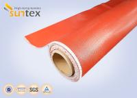 China Colored Covers Thermal Insulation Fabri / Silicone Impregnated Fiberglass Cloth  for sale