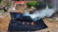 China Dual-Action Suntex Fire Blanket for EV Cars: Suppress Flames and Release Smoke Safely with Thermal Resistance 550℃/1000℃ for sale