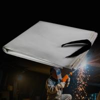 China 18oz 0.6mm Welding Spatter Protection Woven Fiberglass Cloth Fire Blanket Material for sale