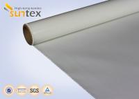 China White Light Duty Fiberglass Fire Blanket Or Welding Blanket Roll Coated With Silicone Rubber for sale