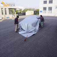 China EV Car Fire Blanket with 550℃/1000℃ Thermal Resistance and Oxygen Deprivation for Electric Vehicles EN 13501 European Standards for sale