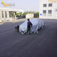 China Gray EV Car Fire Blanket with 550℃/1000℃ Thermal Resistance and Oxygen Deprivation for Fire Pit Mat Safety for sale