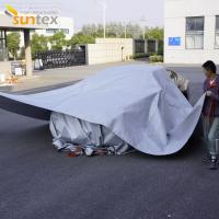 China Gray Color EV Car Fire Blanket with 550℃/1000℃ Thermal Resistance and Oxygen Deprivation for Fire Safety for sale