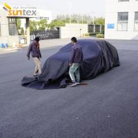 China Gray EV Car Fire Blanket with 550℃/1000℃ Thermal Resistance and Oxygen Deprivation for Fire Safety for sale