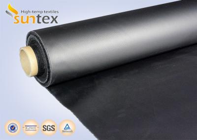 China Chemical-Resistant Black Neoprene-Coated Fiberglass Fabric or Tape for Middle East for sale