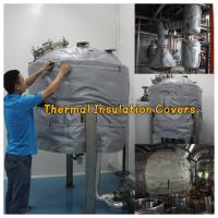 China Customizable Thermal Insulation Fabric made from glass fiber and silicone rubber coating suitable for reusable insulation blankets and pads for sale