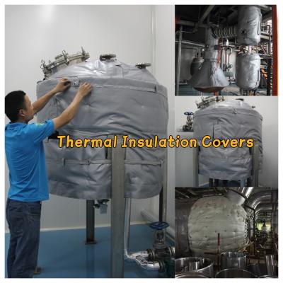 China Customizable Thermal Insulation Fabric made from glass fiber and silicone rubber coating suitable for reusable insulation blankets and pads for sale