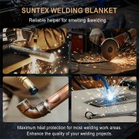 China 100% Fiberglass Welding Blanket Fire Blanket 550°C Heat Resistant with Acrylic Coating for sale