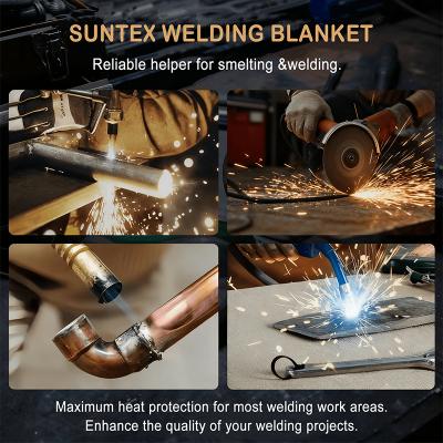 China 100% Fiberglass Welding Blanket Fire Blanket 550°C Heat Resistant with Acrylic Coating for sale