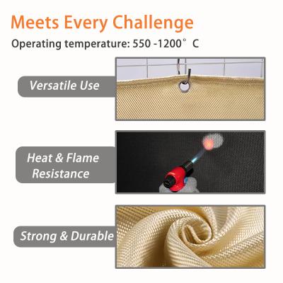 China 100% Fiberglass Welding Blanket 550°C Heat Resistant Acrylic Coated Fire Blanket for Welding and Fire Protection for sale