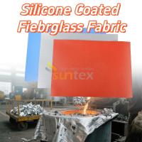 China High Temperature Resistant Fireproof Anti-tear Silicone Coated Fiberglass Fabric for Industrial Applications for sale