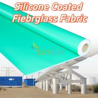 China High Temperature Resistant Fireproof Anti-tear Silicone Coated Fiberglass Fabric for Industrial Applications for sale