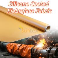 China High Temperature Resistant Fireproof Anti-tear Silicone Coated Fiberglass Fabric for Industrial Applications for sale