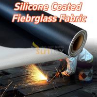 China High Temperature Resistant Fireproof Anti-tear Silicone Coated Fiberglass Fabric for Industrial Applications for sale