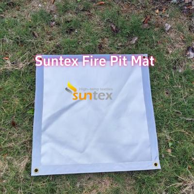 China 550C Heat Resistant Fire Pit Mat with Multi-Layer Structure and Customizable Size for Outdoor Safety for sale