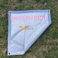 China 550C Heat Resistant Fire Pit Mat with Customizable Size and Multi-Layer Structure for Outdoor Grill Protection for sale