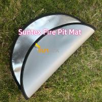China Double Sided 550°C Heat Resistant Fire Pit Mat with Customizable Size for Deck and Patio Protection for sale