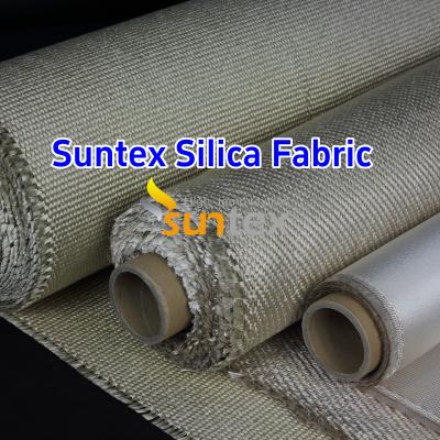 China 1700°C Softening Point Silica Fabric 96% SiO2 High Temp Fireproof Cloth For Welding Blanket Removable Insulation Jacket Aerospace Nuclear Industry for sale