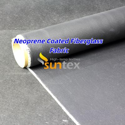 China High Temperature Resistance Chemical Resistant Flame Retardant Neoprene Coated Fiberglass Fabric for Industrial Applications for sale