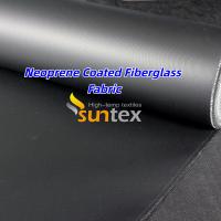China 0.45mm Thickness Neoprene Coated Fiberglass Fabric with High Temperature Resistance and Fire Retardant Properties for sale