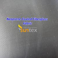 China High Temperature Resistance Flame Retardant Neoprene Coated Fiberglass Fabric for Chemical Resistant Flexible Fabric Connector for sale