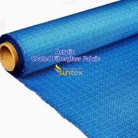 China Acrylic Coated Fire Resistant Fiberglass Fabric with 550 Degree C Temperature Resistance for Welding Blankets for sale