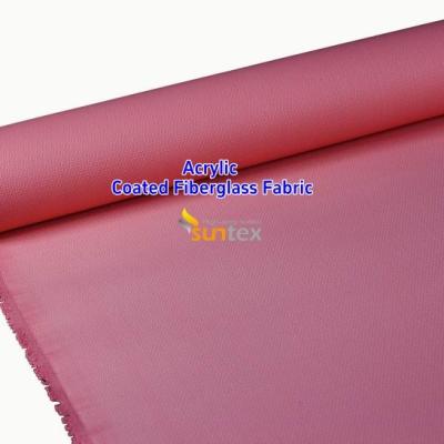 China High Temperature 550 Degree C Acrylic Coated Fiberglass Fabric for Welding Blankets Easy to Sew and Cut for sale