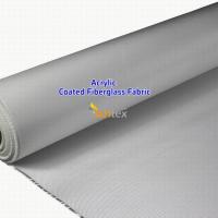 China Fireproof Acrylic Coated Fiberglass Fabric with 550 Degree C Temperature Resistance for Welding Blankets for sale