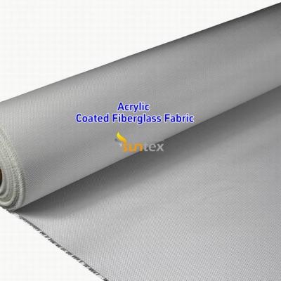 China Fireproof Acrylic Coated Fiberglass Fabric with 550 Degree C Temperature Resistance for Welding Blankets for sale