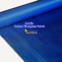 China Fireproof Acrylic Coated Fiberglass Fabric with 550 Degree C Temperature Resistance for Welding Blankets for sale