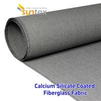 China High-temperature Corrosion-resistant Flame-retardant Calcium Silicate Coated Fiberglass High Temperautre Fabric for sale