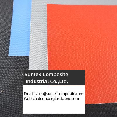 China Heat-Resistant (550°C) Silicone Coated Fiberglass Fabric - Fireproof & Customizable Width (0.8m to 2m) for sale