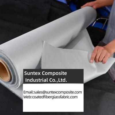 China High Temperature Protection and Fire Resistance Silicone Coated Fiberglass Fabric with 4H Satin Weave for sale