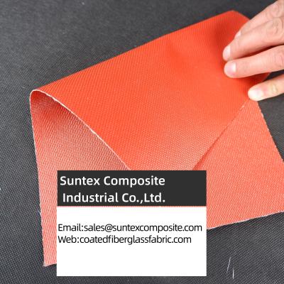 China Good Chemical Resistance Fireproof High Temperature Resistant Silicone Coated Fiberglass Fabric for Industrial Use for sale