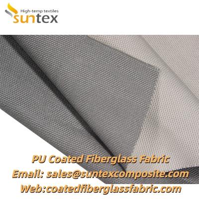China High Temperature Resistant Fire Resistant Polyurethane Coated Fiberglass Cloth for Fireproof Fabric for sale