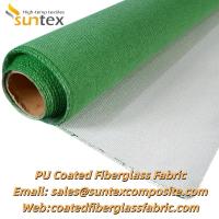 China High Temperature Resistance Fireproof PU Vermiculite Coated Fiberglass Insulation Cloth for sale