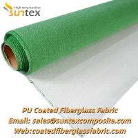 China High Temperature Resistance Fireproof PU Coated Fiberglass Fabric Welding Blanket Abrasion Resistant for sale
