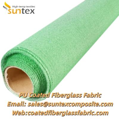 China High Temperature Resistance Fireproof PU Coated Fiberglass Fabric Welding Blanket Abrasion Resistant for sale