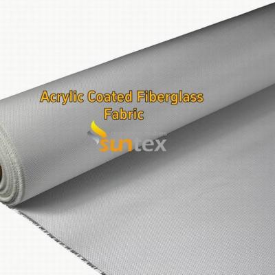 China Acrylic Coated Fire Resistant Fiberglass Fabric with 550 Degree C Temperature Resistance for Easy to Sew and Cut Welding Blanket for sale