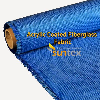 China Red 550 Degree C Acrylic Coated Fiberglass Fabric for Welding Blankets - Easy to Sew and Cut for sale
