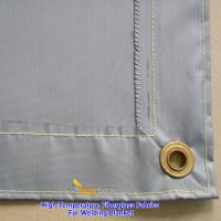 China Heat Resistant up to 550°C 100% Fiberglass Welding Blanket with Acrylic Coated Surface for Fire Protection for sale