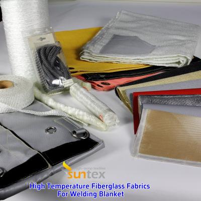 China 550°C Heat Resistant Acrylic Coated Fiberglass Welding Blanket with Customizable Sizes for sale