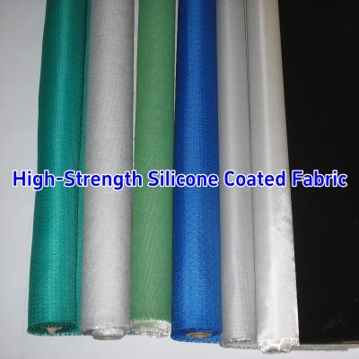 China Fire Resistant and Heat Resistant Silicone Coated Fiberglass Fabric with 590 g/sqm Weight for sale