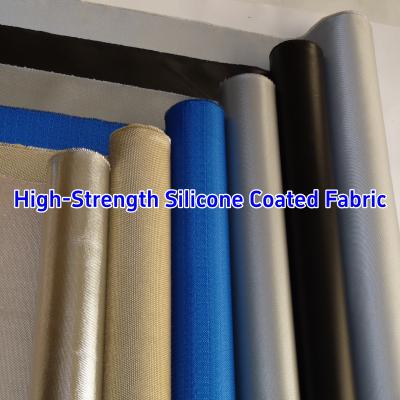 China Fire Resistant and Heat Resistant Silicone Coated Fiberglass Fabric for High Strength Insulation for sale