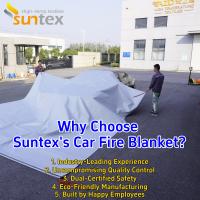 China 6x8 Gray EV Car Fire Blanket with 550℃/1000℃ Thermal Resistance and Oxygen Deprivation for Electric Vehicles for sale