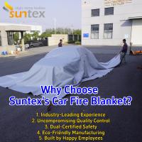 China Gray Color EV Car Fire Blanket with 550℃/1000℃ Thermal Resistance and Oxygen Deprivation for Emergency Fire Pit Mat for sale